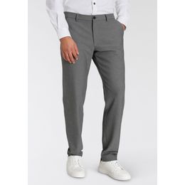 Bruno Banani Herren Chinohose "In Wolloptik mit Elastischen Bund", grau, Gr. 46, Web, Obermaterial: 66% Polyester, 30% Viskose, 4% Elasthan. Futter: