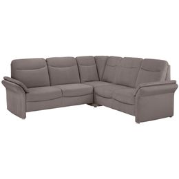 Ecksofa Home Affaire, B:251cm H:103cm T:231cm, braun, Wohnzimmer, Sofas, "Tahoma L-Form", mit Armlehnfunktion, wahlweise Bettfunktion, Schublade,