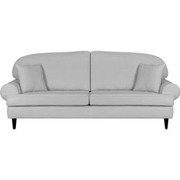 3-Sitzer Home Affaire, B:226cm H:95cm T:100cm, grau, 100% Polyester, Sofas, "Vitreux", auch im Bouclébezug, incl. Zierkissen
