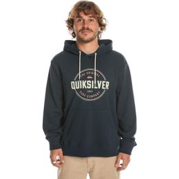 Quiksilver Jungen Kapuzensweatshirt "CIRCLE UP HOODIE", blau, Gr. M, Obermaterial: 85% Baumwolle, 15% Polyester, Sweatshirts