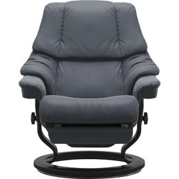 Relaxsessel stressless, B:79cm H:98cm T:78cm, blau, Leder BATICK: BATICK ist ein leicht korrigiertes, durchgef&auml;rbtes und genarbtes M&ouml;belleder, bei