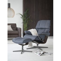 Relaxsessel stressless, B:83cm H:100cm T:76cm, blau, Leder PALOMA: PALOMA ist ein durchgefärbtes Semianilin-Möbelleder mit natürlicher Narbung.,