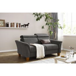 2,5-Sitzer Home Affaire, B:180cm H:84cm T:93cm, braun, 100% Polyester, Sofas, "Conville", inkl. Kopfteilverstellung