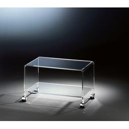 TV-Bank Places of Style, B:63cm H:38cm T:38cm, transparent, Acrylglas, Sideboards, "Remus", aus Acrylglas