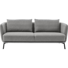 Schöner Wohnen Kollektion 3-Sitzer, B:210cm H:71cm T:91cm, grau, SCHÖNER WOHNEN-KOLLEKTION, 16% Baumwolle, 79% Polyester, 5% Polyacryl, Sofas, "Pearl - 5 Jahre