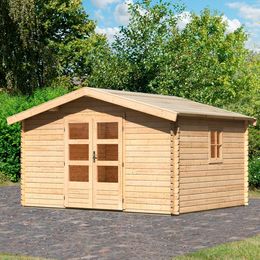 Gartenhaus Karibu, beige, Holzwerkstoff, Gartenh&auml;user, "Melberg 5"