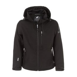 WHISTLER Jungen Softshelljacke "Rosea", schwarz, Gr. 140, unifarben, 100% Polyester, Jacken, mit wasserdichter Membran