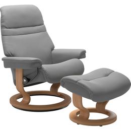 Relaxsessel stressless, B:88cm H:103cm T:78cm, grau, Leder BATICK: BATICK ist ein leicht korrigiertes, durchgefärbtes und genarbtes Möbelleder, bei