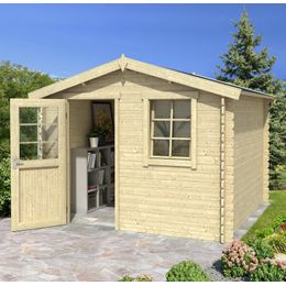 Gartenhaus Lasita Maja, beige, Holzwerkstoff, Gartenh&auml;user, "Nina 230"