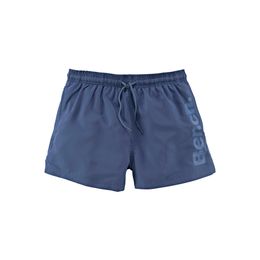 Bench. Herren Badeshorts, blau, Gr. M, unifarben, Microfaser, Polyester, Badehosen, mit seitlichem Logoschriftzug