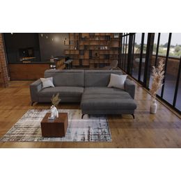 Sit & More Ecksofa SIT & MORE, B:290cm H:88cm T:178cm, grau, 95%Polyester 5%Polyamid, Wohnzimmer, Sofas, "Bolero L-Form"