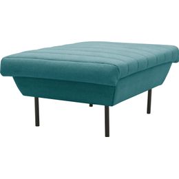 Hocker, B:70cm H:45cm T:70cm, blau, LOOKS by Wolfgang Joop, 100% Polyester, Wohnzimmer, Hocker, "LOOKS IX", Quersteppung, passend zur Serie LOOKS IX