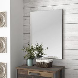 Garderobenspiegel FORTE, B:60cm H:80cm T:1,8cm, braun, Glas, Holzwerkstoff, Spiegel, "Clif", Breite ca. 60 cm