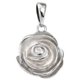 Jobo Damen Blumenanhänger "Anhänger Rose", Silber 925 (Sterlingsilber), silber, Silber 925 (Sterlingsilber), Schmuckanhänger, 925 Silber