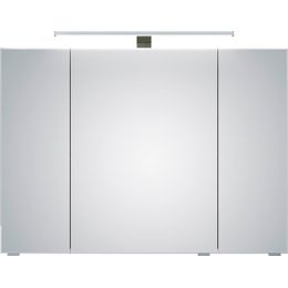 Spiegelschrank SAPHIR, B:98cm H:70,3cm T:17cm, braun, Spanplatte, Badezimmer, Schränke, "6005 Sprint Badschrank, 3 Spiegeltüren, 6 Einlegeböden, 98