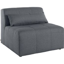 Sofa-Mittelelement, B:90cm H:74cm T:90cm, grau, LeGer Home by Lena Gercke, 100% Polyester, Polsterelemente, "Maileen", separat stellbar oder fest