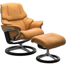 Relaxsessel stressless, B:83cm H:100cm T:76cm, gelb, Leder BATICK: BATICK ist ein leicht korrigiertes, durchgefärbtes und genarbtes Möbelleder, bei