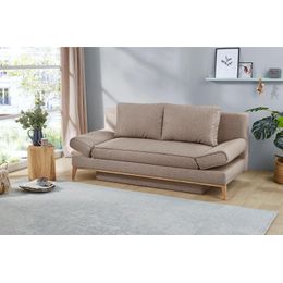 Jockenhöfer Schlafsofa, B:198cm T:92cm, beige, JOCKENHÖFER GRUPPE, Korpus: 100% Polyester;Kissen: 100% Polyester, Kinderzimmer, Sofas, "Yann", inklusive