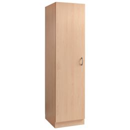 Wiho-Küchen Seitenschrank WIHO KÜCHEN, B:50cm H:200cm T:57cm, braun, Küche, Schränke, "Kiel", 50 cm breit, Höhe 200 cm
