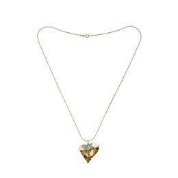 Damen Kette mit Anhänger "Amore", gold, Basic, Collezione Alessandro, Glas, Halsketten, mit echtem Glas