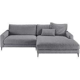 Ecksofa Inosign, B:272cm H:84cm T:190cm, grau, 96% Polyester, 4% Polyacry, Wohnzimmer, Sofas, "Downtown, B/T/H: 272/190/84 cm L-Form", weicher