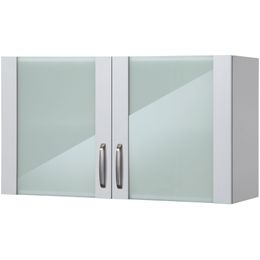 Wiho-K&uuml;chen Glash&auml;ngeschrank WIHO K&Uuml;CHEN, B:100cm H:56,5cm T:35cm, grau, Schr&auml;nke, "Michigan"