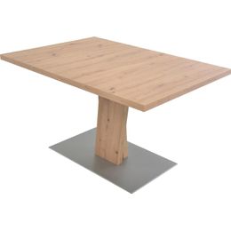 K+w Komfort & Wohnen Esstisch, B:120cm H:75cm T:80cm, braun, K+W KOMFORT & WOHNEN, Garten, Tische, "Giacomo II", Artisan Eiche Nachbildung, mit Schiebe-Ansteckplatte,
