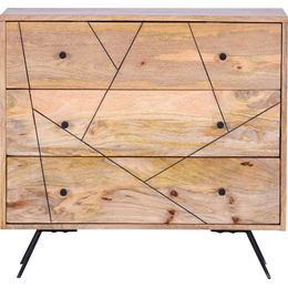 Kommode GUTMANN FACTORY, B:85cm H:75cm T:42cm, beige, Schlafzimmer, Sideboards