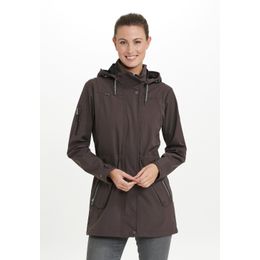 WHISTLER Damen Kurzmantel "ISOBEL", braun, Gr. 46, unifarben, 96% Polyester, 4% Elasthan, Mäntel, mit komfortablem Langschnitt