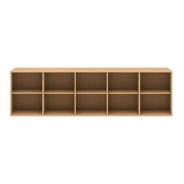 Sideboard, B:220cm H:61cm T:42cm, braun, HAMMEL FURNITURE, Massivholz, Spanplatte, Wohnzimmer, Sideboards, "Mistral, Hochwertig B&uuml;cherregal,