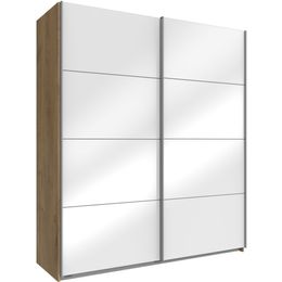 Schwebet&uuml;renschrank wimex, B:135cm H:210cm T:65cm, braun, Schr&auml;nke, "Easy", mit Vollglas