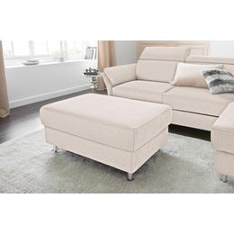 Sit & More Hocker SIT & MORE, B:102cm H:45cm T:67cm, beige, Struktur (100% Polyester);Flachgewebe (90% Polyester, 10% Polyamid);Luxus-Microfaser (100%