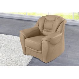 Sit & More Sessel SIT & MORE, B:98cm H:94cm T:95cm, braun, Luxus-Microfaser ALTARA NUBUCK (100% Polyester);SOFTLUX-Kunstleder;NaturLEDER (echtes
