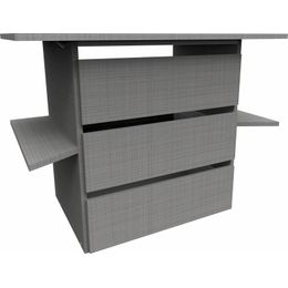 Schubkasteneinsatz wimex, B:77cm H:59cm T:44cm, grau, Kunststoff, Schubladen
