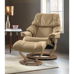 Relaxsessel stressless, B:88cm H:98cm T:78cm, beige, Leder BATICK: BATICK ist ein leicht korrigiertes, durchgefärbtes und genarbtes Möbelleder, bei