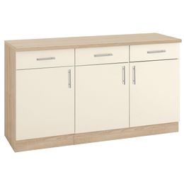 Wiho-K&uuml;chen Unterschrank WIHO K&Uuml;CHEN, B:150cm H:85cm T:50cm, beige, K&uuml;che, Schr&auml;nke, "Kiel", 150 cm breit