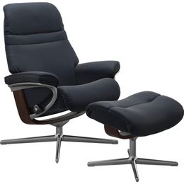 Relaxsessel stressless, B:92cm H:105cm T:80cm, blau, Leder PALOMA: PALOMA ist ein durchgefärbtes Semianilin-Möbelleder mit natürlicher Narbung.,