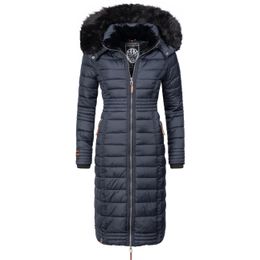 Navahoo Damen Wintermantel "Umay", blau, Gr. XL, clean, Oberstoff: 100% Polyester, Futter: 100% Polyester, Wattierung: 100% Polyester, Ärmelfutter: