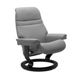 Relaxsessel stressless, B:75cm H:100cm T:73cm, grau, Leder BATICK: BATICK ist ein leicht korrigiertes, durchgefärbtes und genarbtes Möbelleder, bei