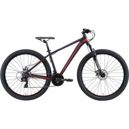 Bikestar Mountainbike, 43cm, 29 Zoll (73,66cm), schwarz, Fahrräder, für Damen und Herren, Kettenschaltung