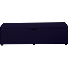 Hockerbank Places of Style, B:120cm H:42cm T:40cm, blau, Struktur fein (100% Polyester) für Bett »Classico«, »Piazza«, »Premium« und »Vega«;Struktur