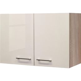 H&auml;ngeschrank Flex-Well, B:80cm H:54,8cm T:32cm, braun, Holzwerkstoff, K&uuml;che, Schr&auml;nke, "Nepal", (B x H x T) 80 x 54,8 x 32 cm