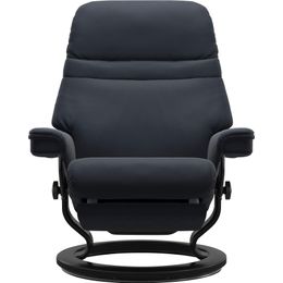 Relaxsessel stressless, B:79cm H:103cm T:78cm, blau, Leder BATICK: BATICK ist ein leicht korrigiertes, durchgefärbtes und genarbtes Möbelleder, bei