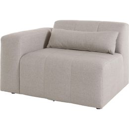 Sofaelement, B:116cm H:74cm T:90cm, beige, LeGer Home by Lena Gercke, 100% Polyester, Polsterelemente, "Maileen", Modul Sessel mit Armlehne,