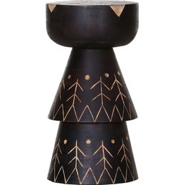 Beistelltisch GUTMANN FACTORY, B:34cm H:65cm T:34cm, schwarz, Garten, Tische, "Manda"