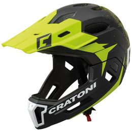 Cratoni Bike Cross Helm "MTB-Fahrradhelm C-Maniac 2.0 MX", 59/61 Kopfumfang: 59cm - 61cm, schwarz, Helme