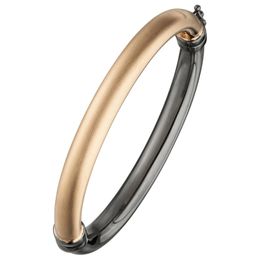 Jobo Damen Armreif "oval", Silber 925 (Sterlingsilber), gold, Silber 925 (Sterlingsilber), Armb&auml;nder, 925 Silber bicolor vergoldet