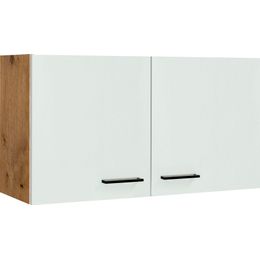 H&auml;ngeschrank Flex-Well, B:100cm H:54,8cm T:32cm, beige, Holzwerkstoff, K&uuml;che, Schr&auml;nke, "Vintea", (B x H x T) 100 x 54,8 x 32 cm, mit Metallgriffen
