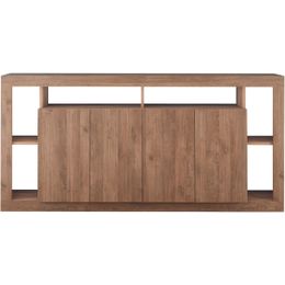 Sideboard Inosign, B:210cm H:102cm T:42cm, braun, Wohnzimmer, Sideboards, "Rimini", Breite 210 cm