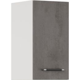 H&auml;ngeschrank IMPULS K&Uuml;CHEN, B:30cm H:57,9cm T:34,2cm, grau, Dekorfolie, Holzwerkstoff, K&uuml;che, Schr&auml;nke, ""Prag und Valencia", Breite/H&ouml;he: 30/57,9